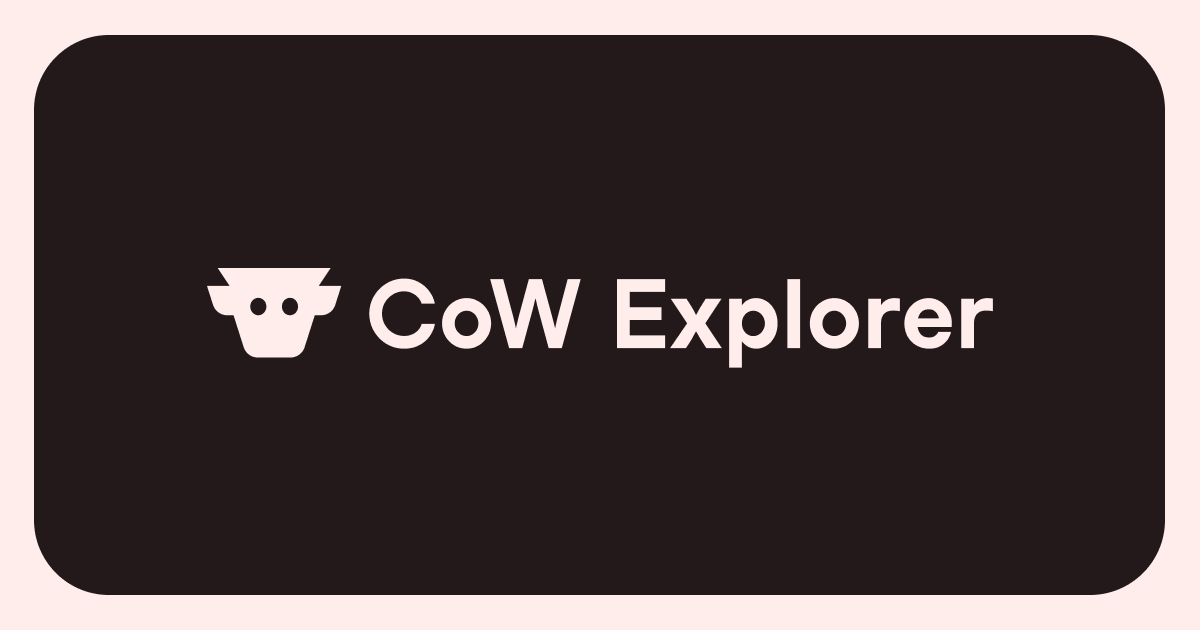 CoW Explorer
